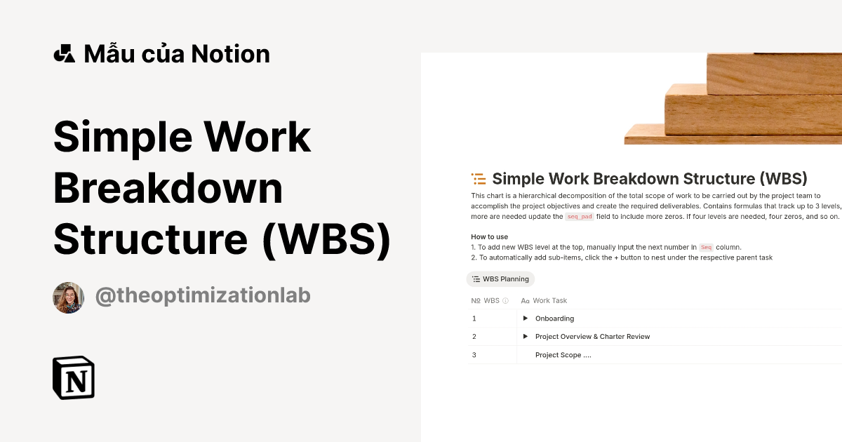 Simple Work Breakdown Structure (WBS) Mẫu do Tera Earlywine tạo | Thị ...