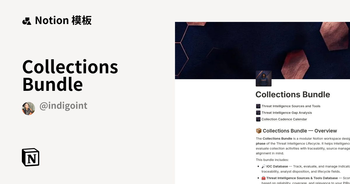 Collections Bundle 模板 | Notion 市集
