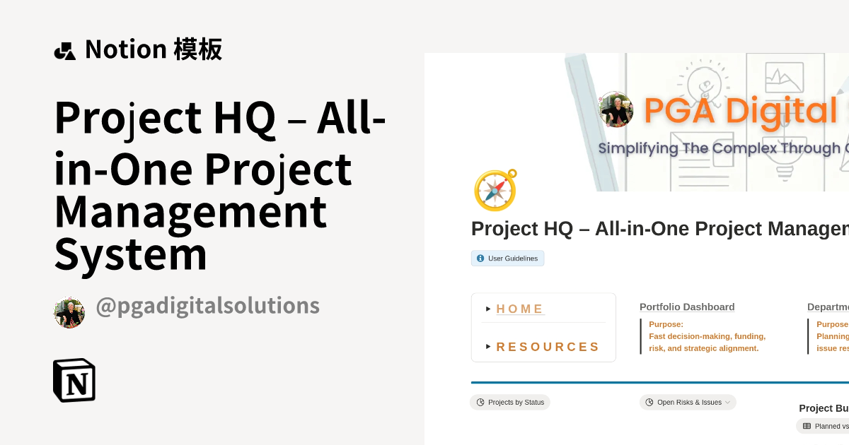 来自 PGA Digital Solutions 的 Project HQ – All-in-One Project Management ...