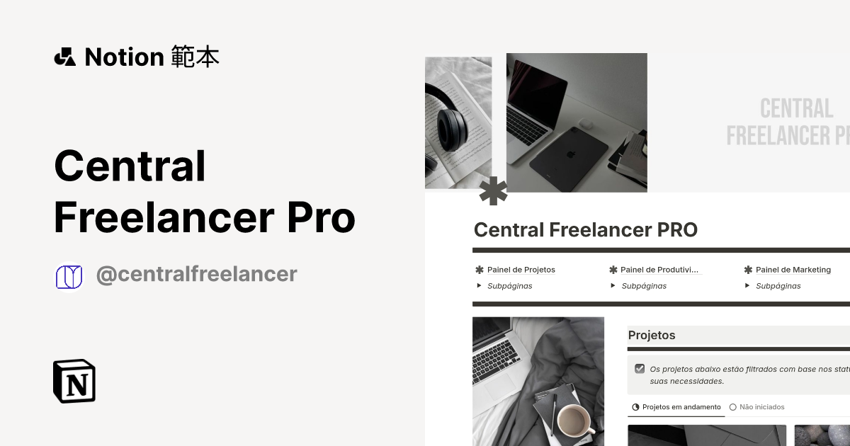 由 Central Freelancer 建立的 Central Freelancer Pro 範本 | Notion Marketplace